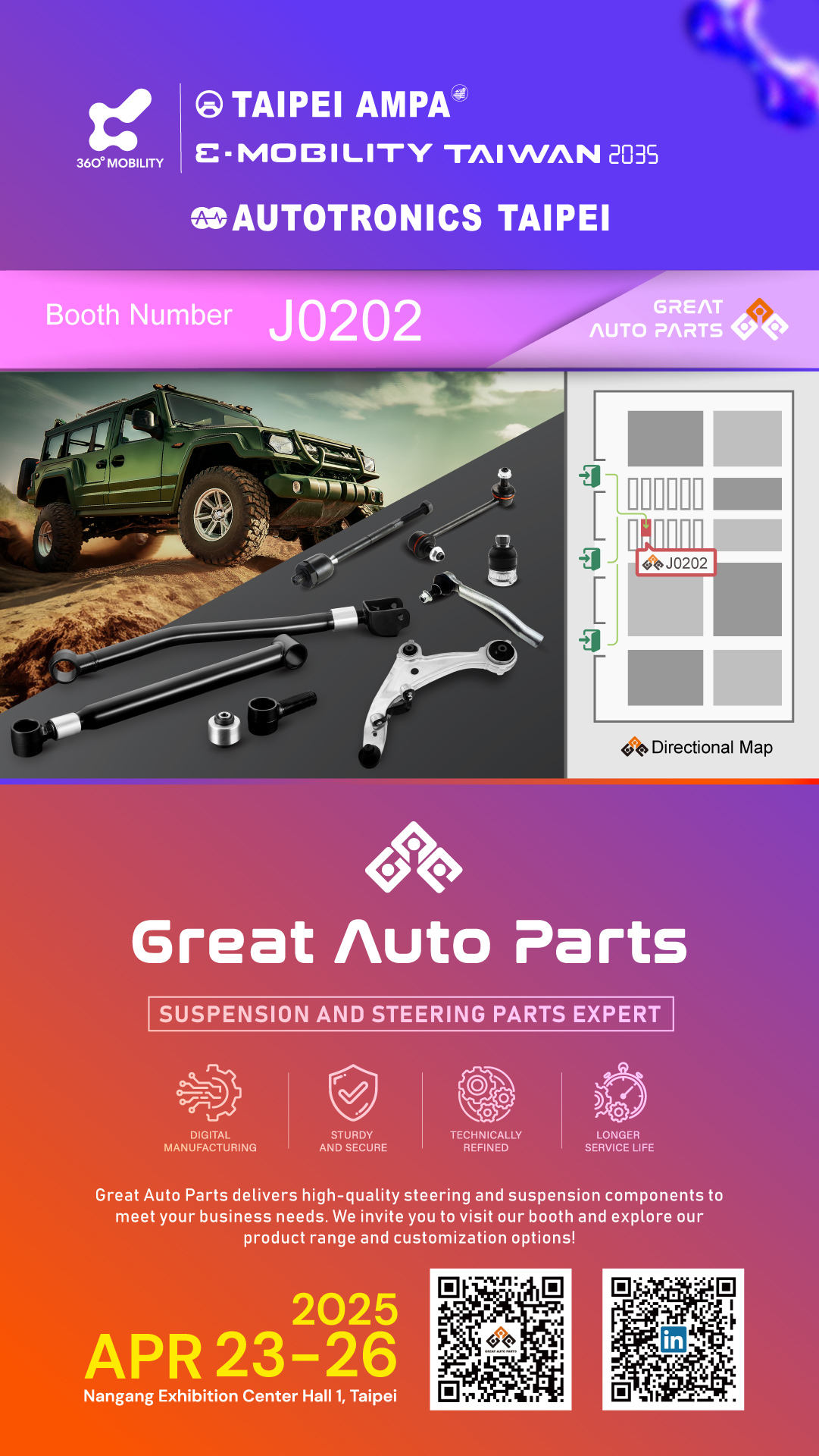TAIPEI AMPA 2025: Custom Manufacturing Auto Components - Great Auto Parts