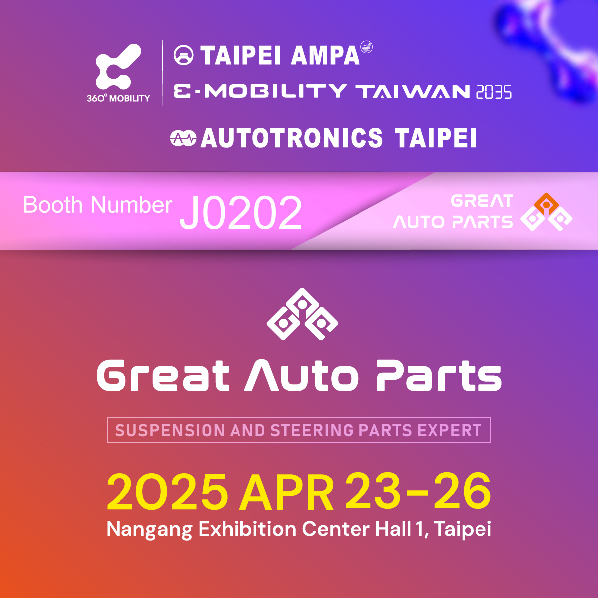 Join Great Auto Parts at 2025 TAIPEI AMPA! - Great Auto Parts